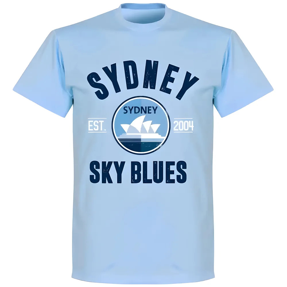 Sydney Established T-Shirt - Sky [TSHIRT-Sky-263427] - Uksoccershop