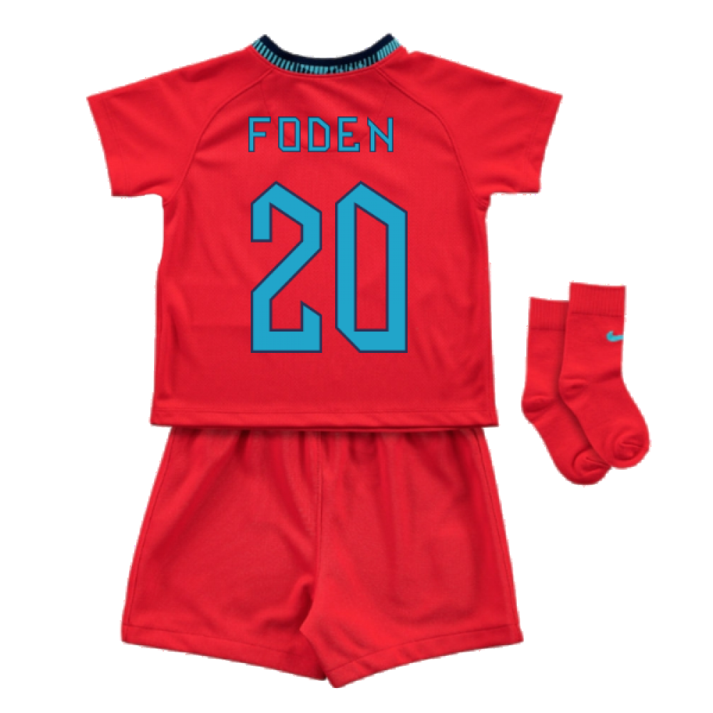 2022-2023 England Home Mini Kit (Foden 20) | Nike | DE