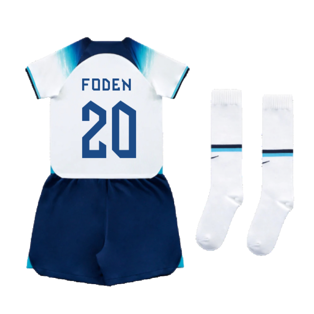 2022-2023 England Home Mini Kit (Foden 20) | Nike | DE