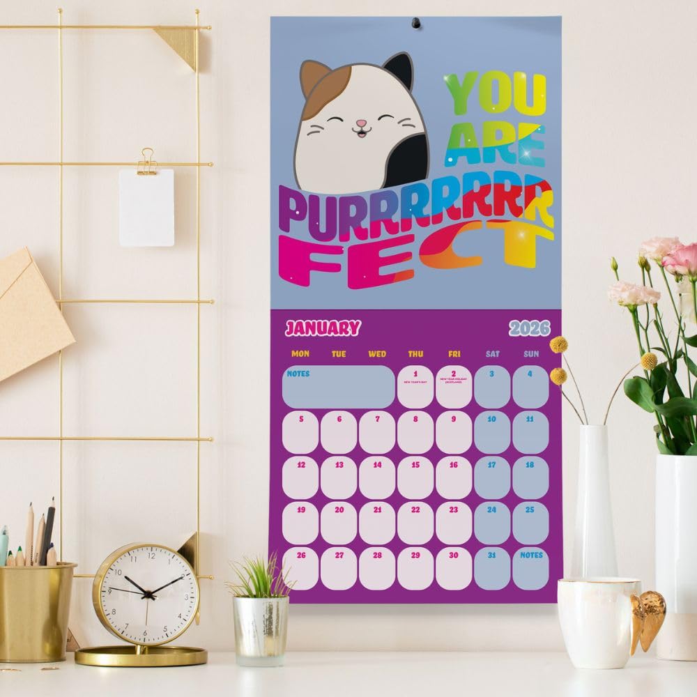 Squishmallows Square Calendar 2026 [TM-07038] - Uksoccershop