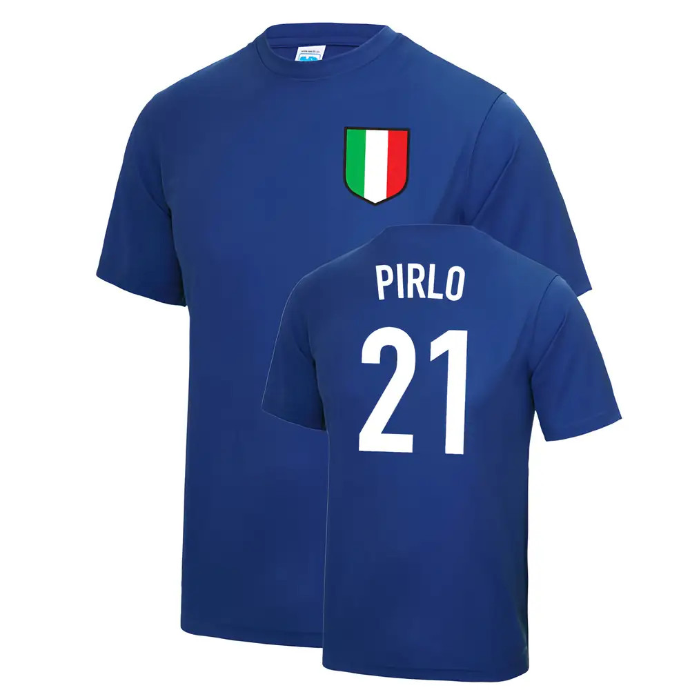 Andrea Pirlo Italy World Cup Football T Shirt [UV-266205] - Uksoccershop