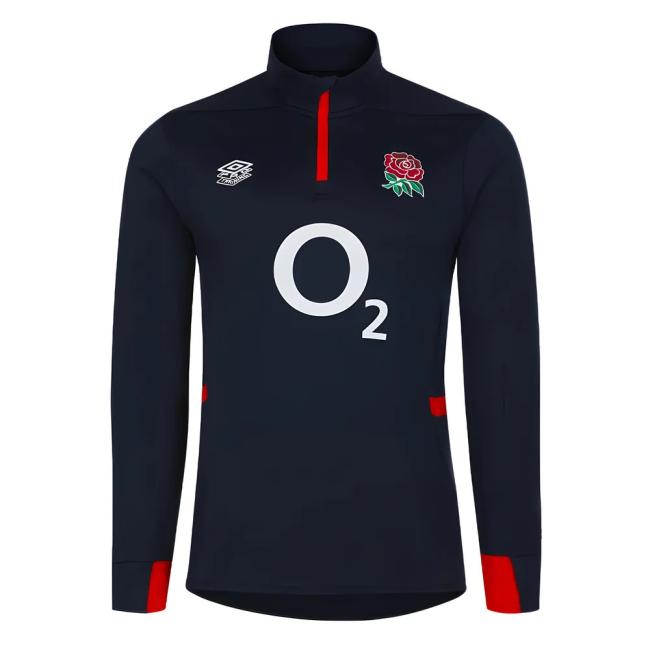 2023-2024 England Rugby Mid Layer Top (Navy Blazer) [98942U-LU4 ...