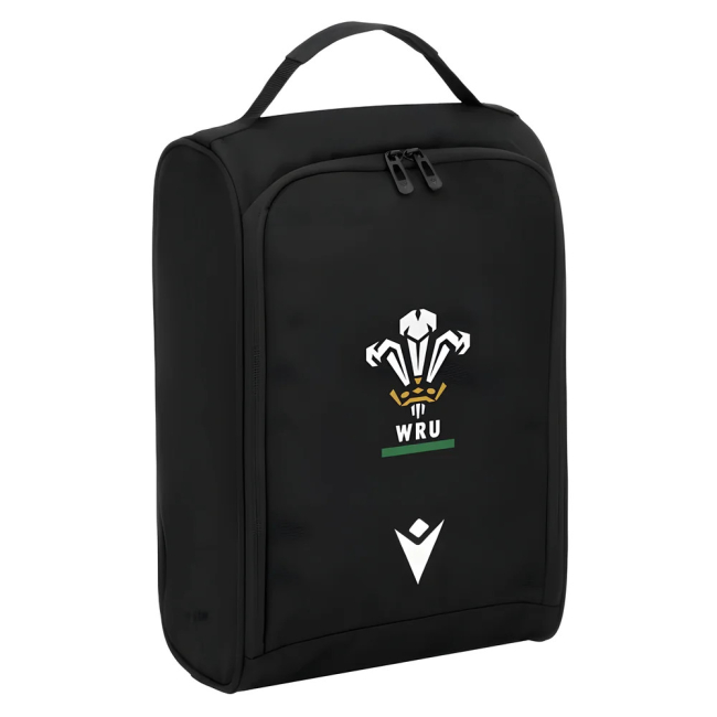 2025 Wales WRU Rugby Boot Bag (Black) [600038490001] - Uksoccershop