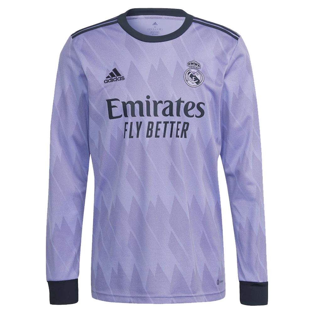 adidas Real Madrid Kids LS Player Issue Away Shirt 2022/23 | FOOTY.COM