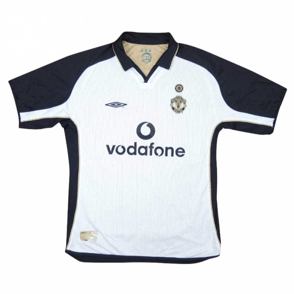 Umbro Manchester United Mens SS Away Shirt 2001/02 | FOOTY.COM